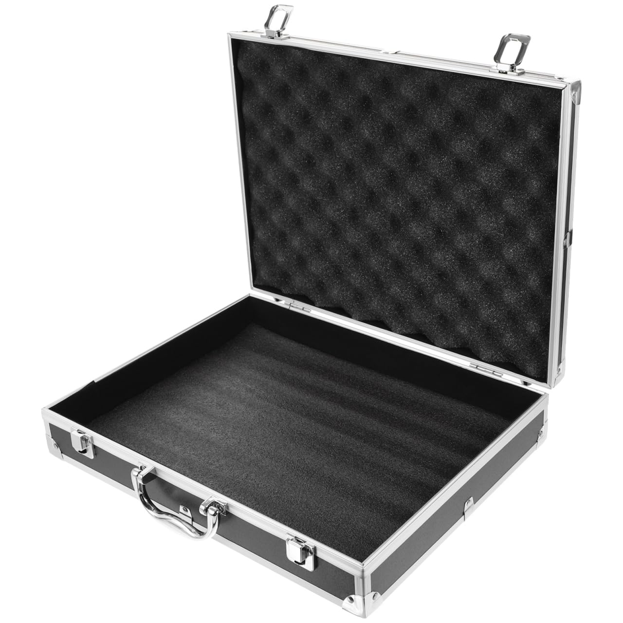 SUPVOX Aluminum Hard Case Briefcase: 14.5 Inch Lockable Carrying Case ...
