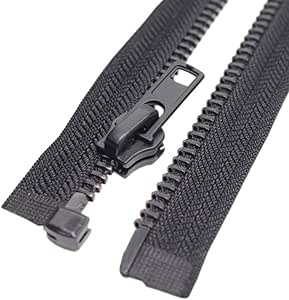 Amazon.com: MebuZip #8 28 Inch Black Nickel Teeth Separating Jacket ...