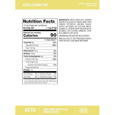 Mua SlimFast Keto Fat Bomb Snack Cup, Iced Lemon Drop, Keto Snacks for ...