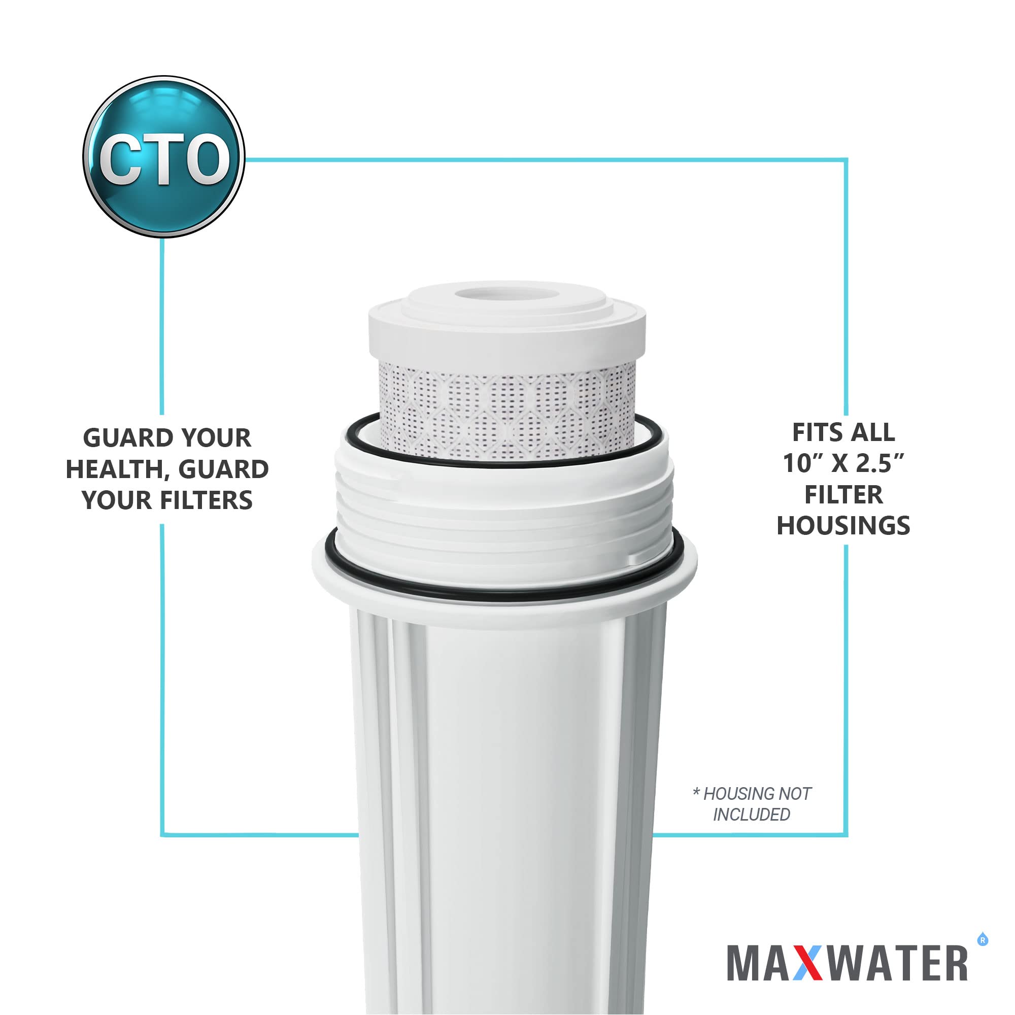 Mua Max Water 5 Micron 10 x 2.5 CTO Carbon Water Filter Cartridge for ...