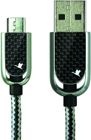 Amazon.com: Cobra USB Cable with Carbon Fiber Micro-USB Connector ...
