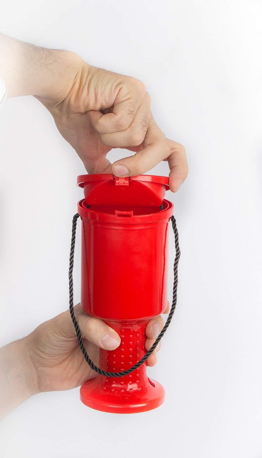 Hand Held Plastic Collection Box. Charity Box- Money Box (Light Blue ...