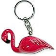 Amazon.com: Hand Painted Pink Flamingo Bird Key Chain : Home & Kitchen