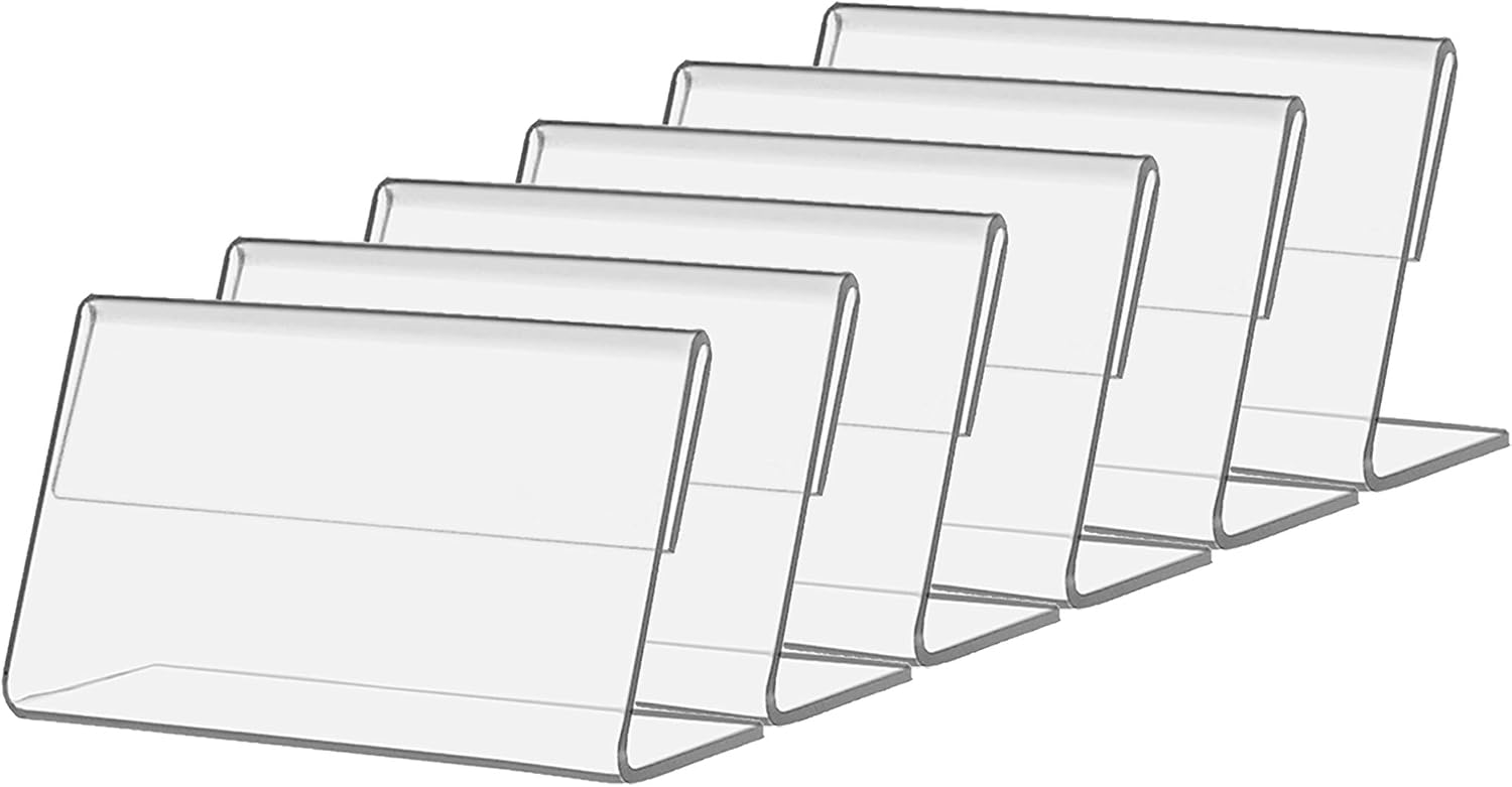 Amazon.com: Marketing Holders Small Sign Holder 3 1/2" x 2" Event Place ...