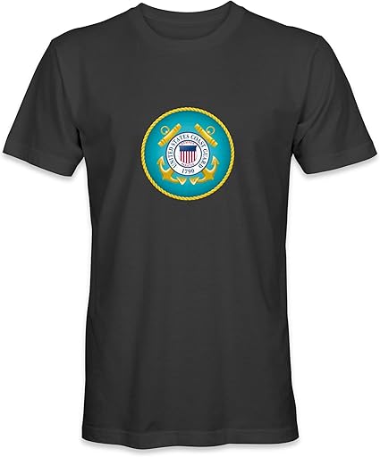 Amazon.com: US Coast Guard Round Logo T-Shirt V1: Clothing