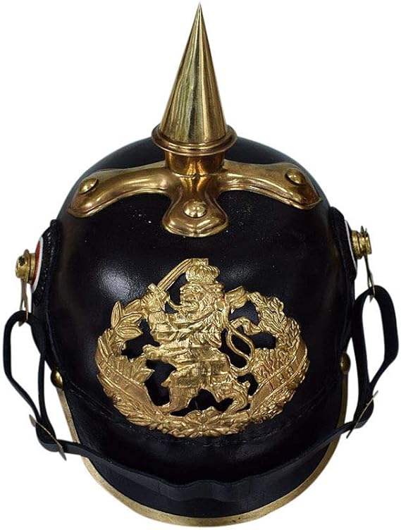 Graf von Gerlitzen Pickelhaube Leder Helm Pickelhelm Preussen D257 ...