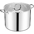 Amazon.com: 20 Qt Large Stock Pot, E-far Stainless Steel Stockpot with ...