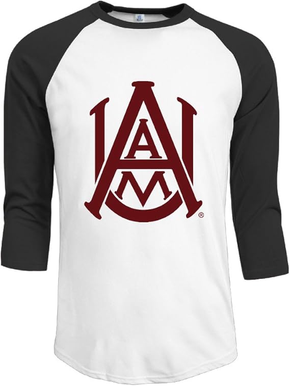 Amazon.com: Mans Alabama A&M Bulldogs Basketball 3/4 Sleeve Baseball T ...