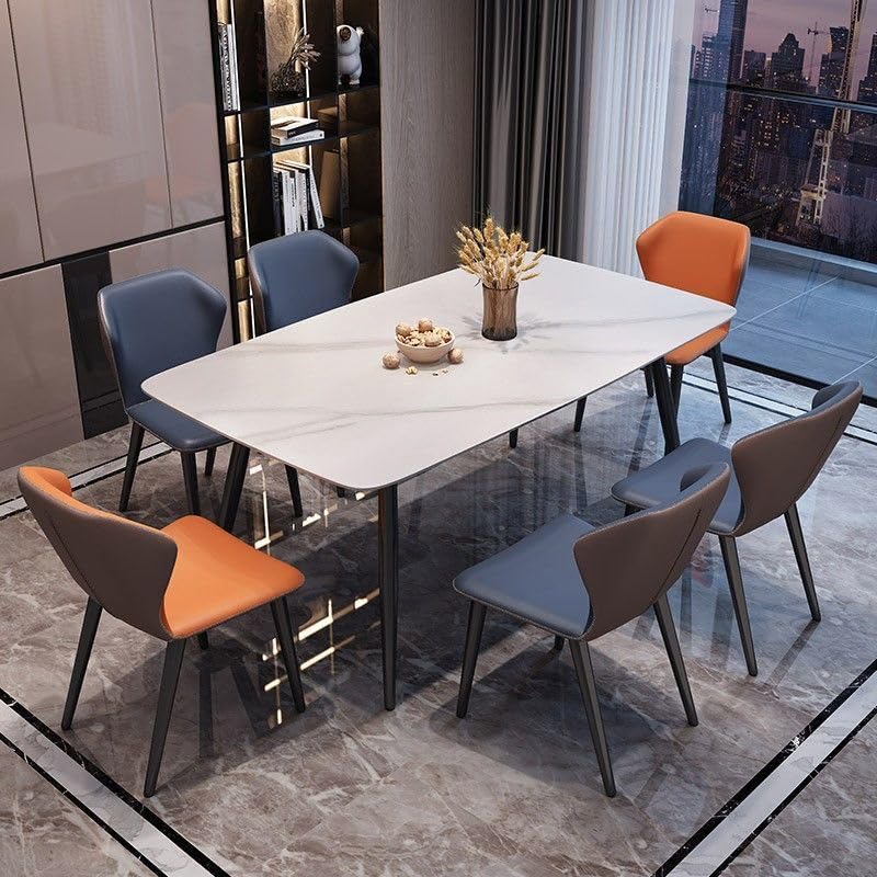 Rectangular Dining Table,47"Dining Table for 4,Marble Sintered Stone ...