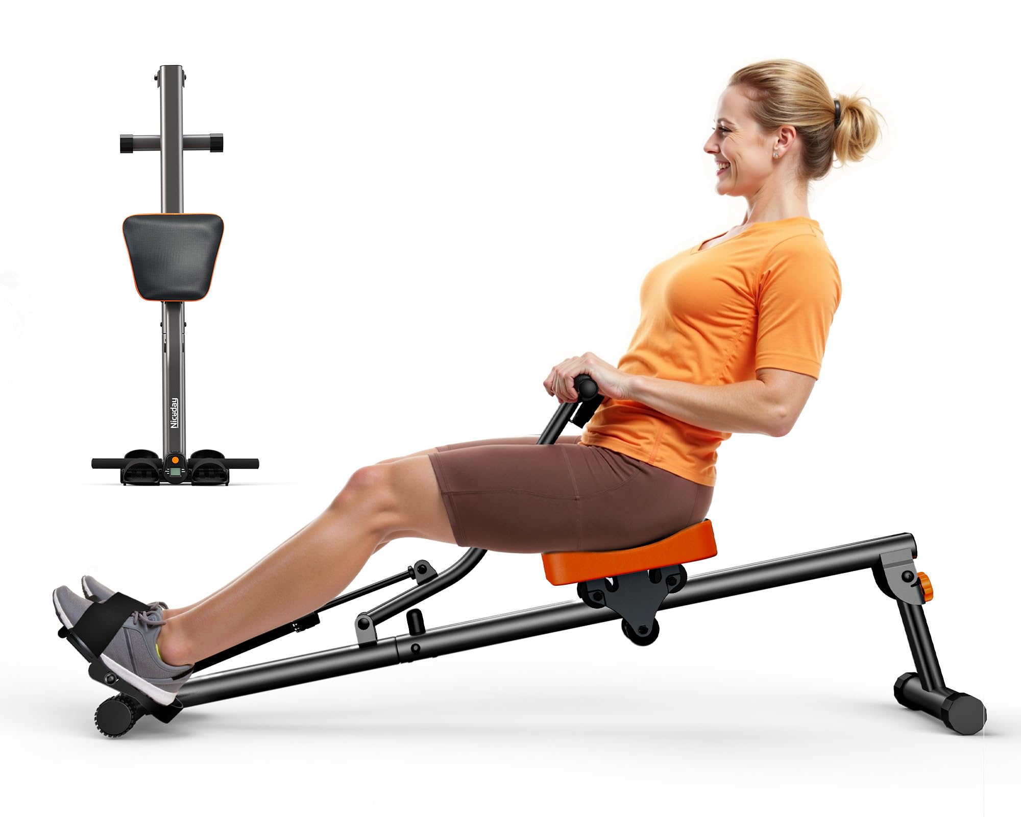 Niceday Rowing Machine, Hydraulic Rowing Machine for Home Use, Rower ...