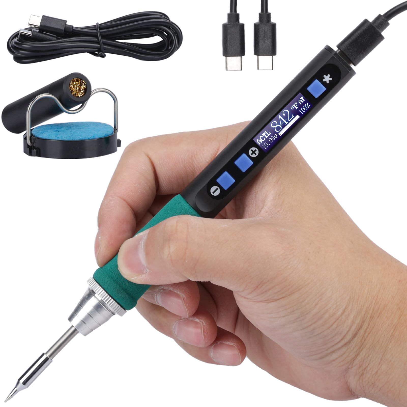 WEP 928D-IV Portable Soldering Iron Kit with Fast Heating with C235 Tip ...