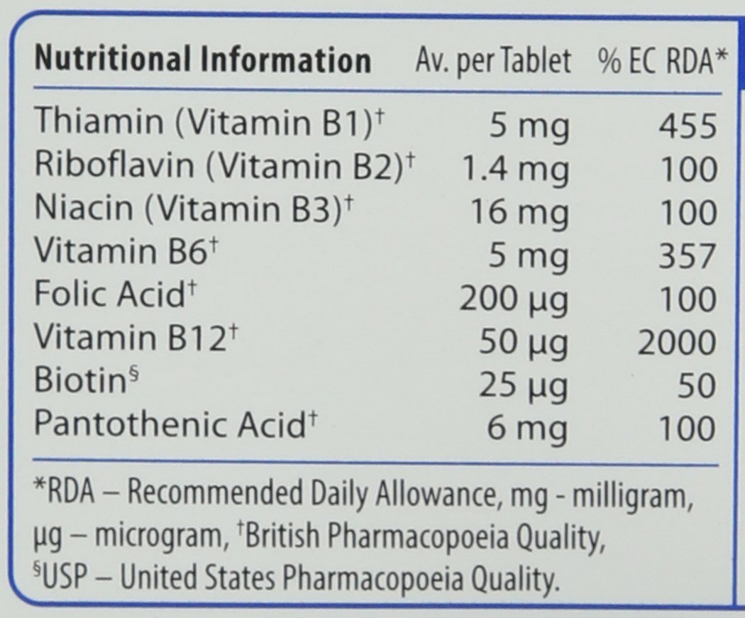 Vitabiotics Ultra Vit B Complex, 60 Tablets- Buy Online in India at ...