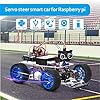 OSOYOO Servo Steering Robot Smart Car for Raspberry Pi4 Model B 3B ...
