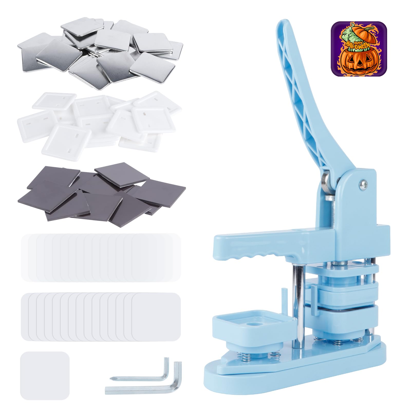 MK.Bear Fridge Magnet Button Maker Machine, 50mm/1.97 inch Square ...