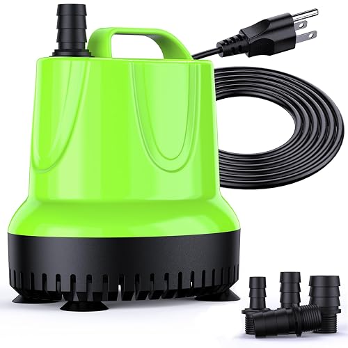 FREESEA Fountain Submersible Water Pump: 845 GPH 60W Small Sump Pump ...