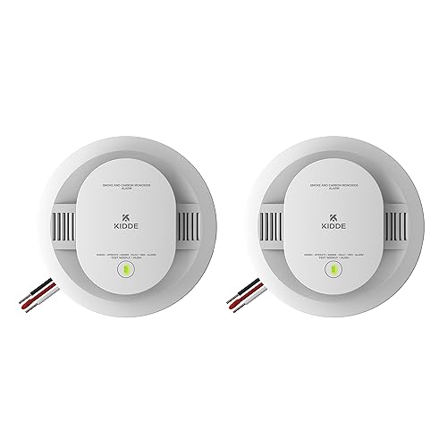 Kidde Hardwired Smoke & Carbon Monoxide Detector, AA Battery Backup ...
