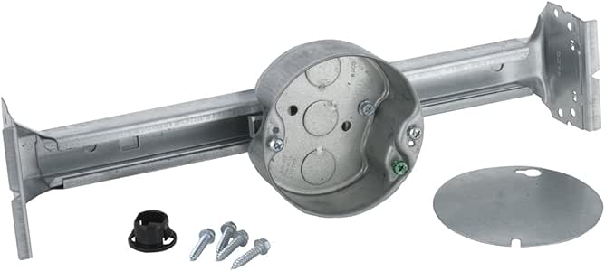 Hubbell-Raco 926 Ceiling Fan Box w/Brace, 1-1/2-inch Deep Octagon box ...