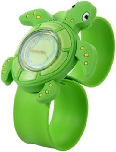 Quality Green Turtle Wristwatch Boys Girls Kids Wrist Watch Easy Slap ...