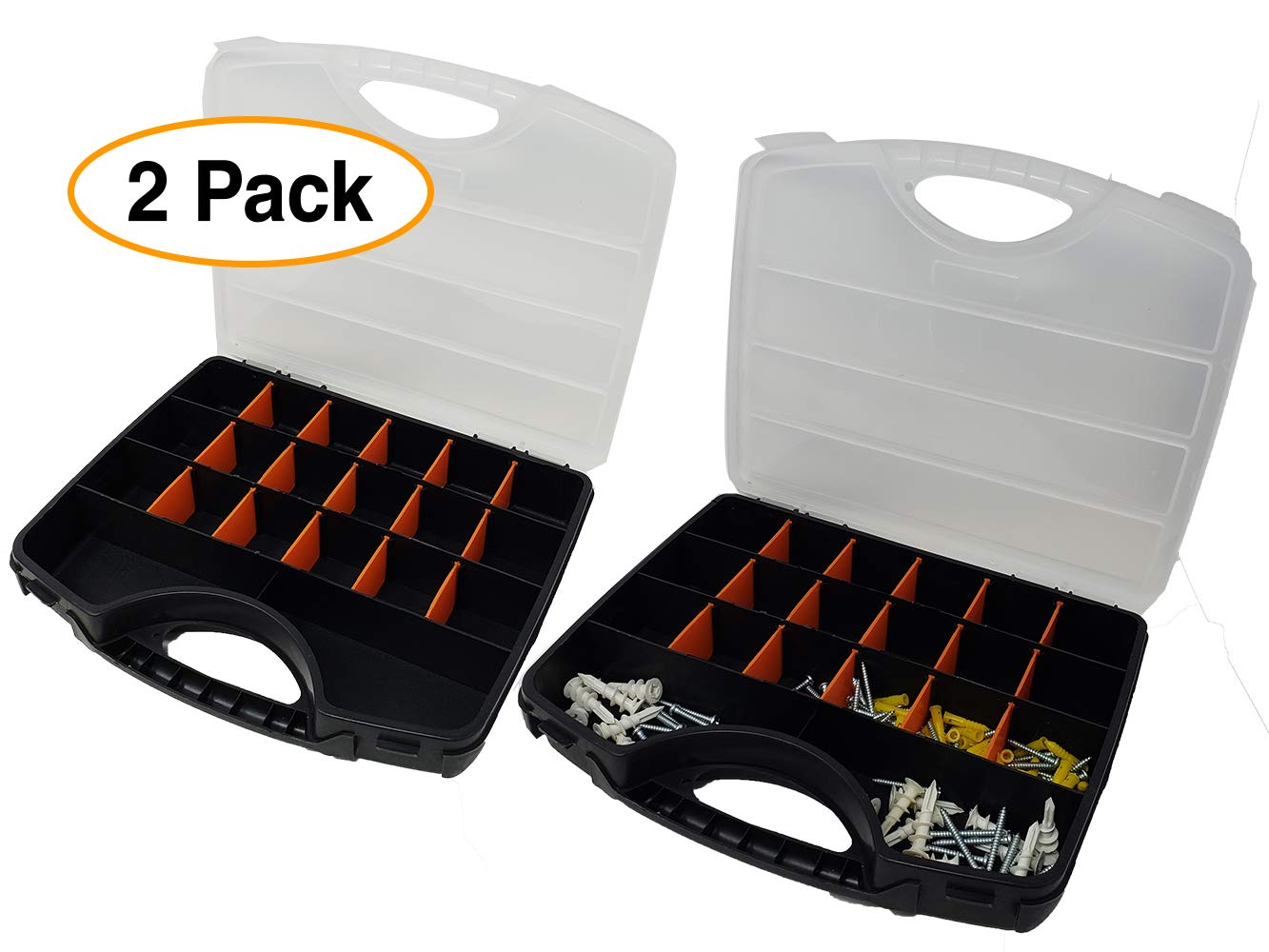 Tool Boxes with Removable dividers Screws Nuts and Bolts Compartment ...