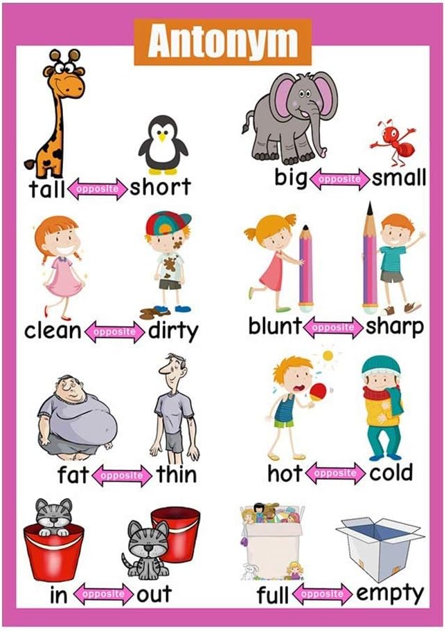 Amazon.com: SANTSUN Educational Preschool Posters | Educational Wall ...