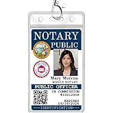 Amazon.com : Generic 11thHouseGraphics Notary Public ID Badge Custom ...