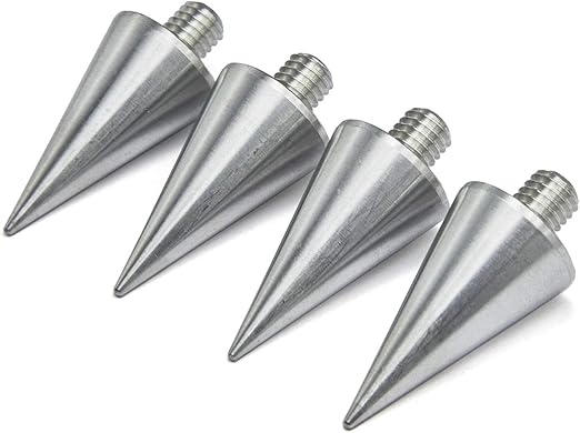 PrecisionGeek - BIG Aluminium Spikes M8 20mm dia - Set: Amazon.co.uk ...