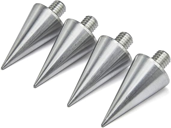 PrecisionGeek - BIG Aluminium Spikes M8 20mm dia - Set: Amazon.co.uk ...