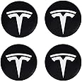 Amazon.com: KALOFOR Wheel Cover Center Emblem Sticker for Tesla Model 3 ...