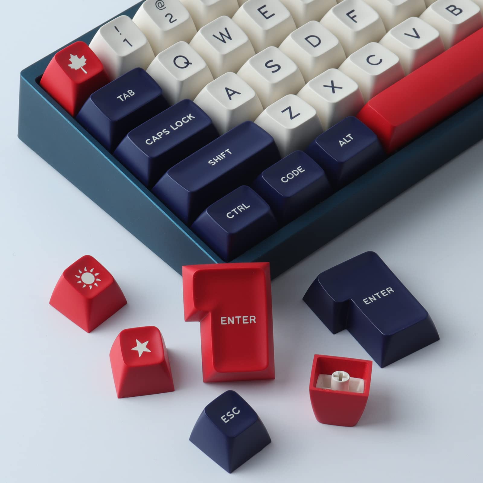 Mua JakeTsai Double Shot Keycaps, 173 Keys SA Profile Royal Navy Keycap ...