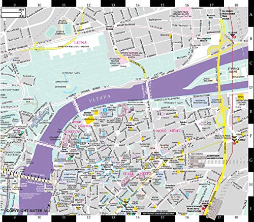 Streetwise Prague Map - Laminated City Center Street Map of Prague ...