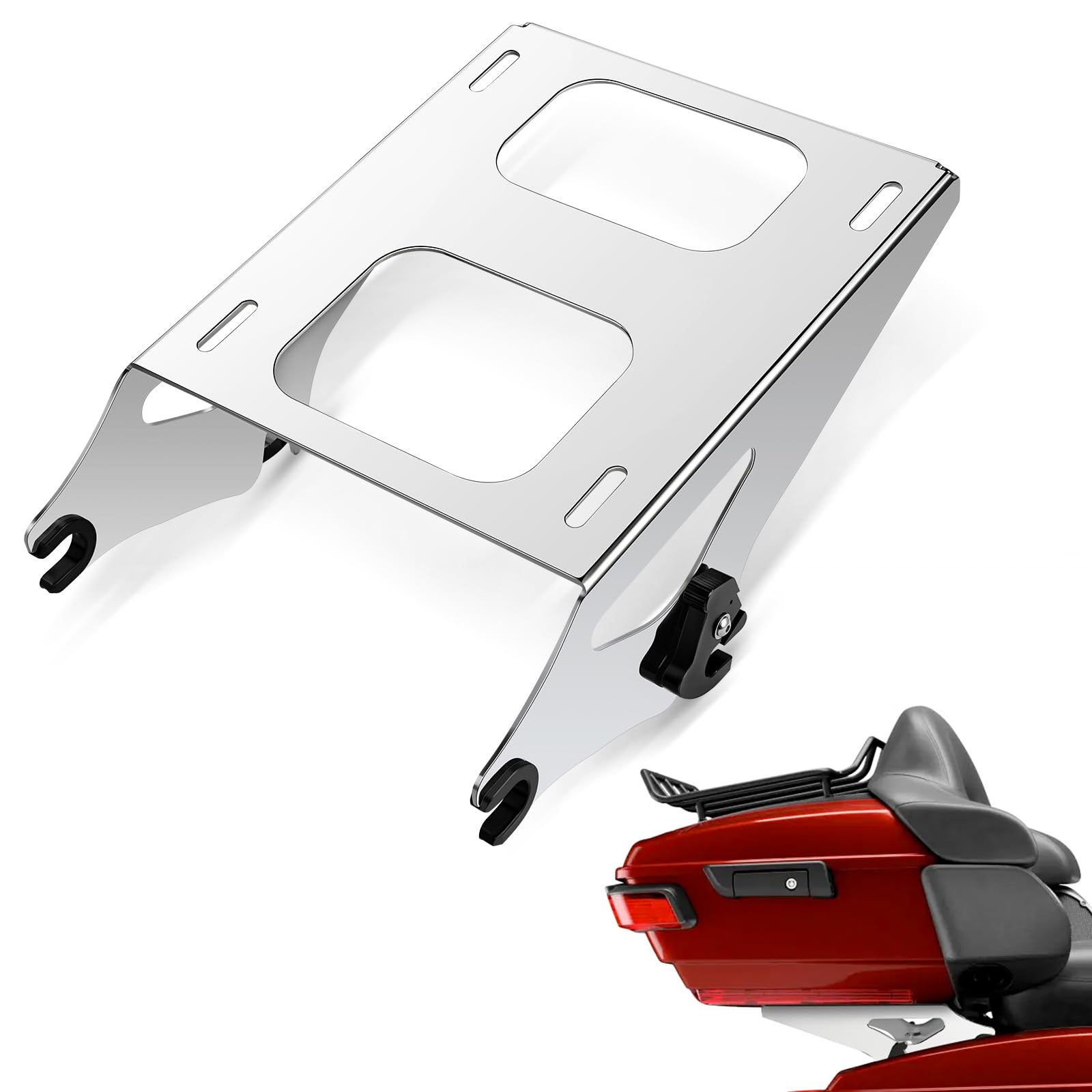 Mua Tour Pack Mounting Rack Luggage Rack Chrome Detachable 2 Two Up ...