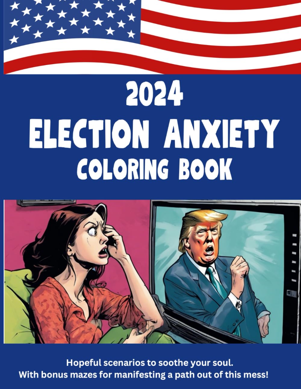 Mua 2024 Election Anxiety Coloring Book trên Amazon Mỹ chính hãng 2024 ...