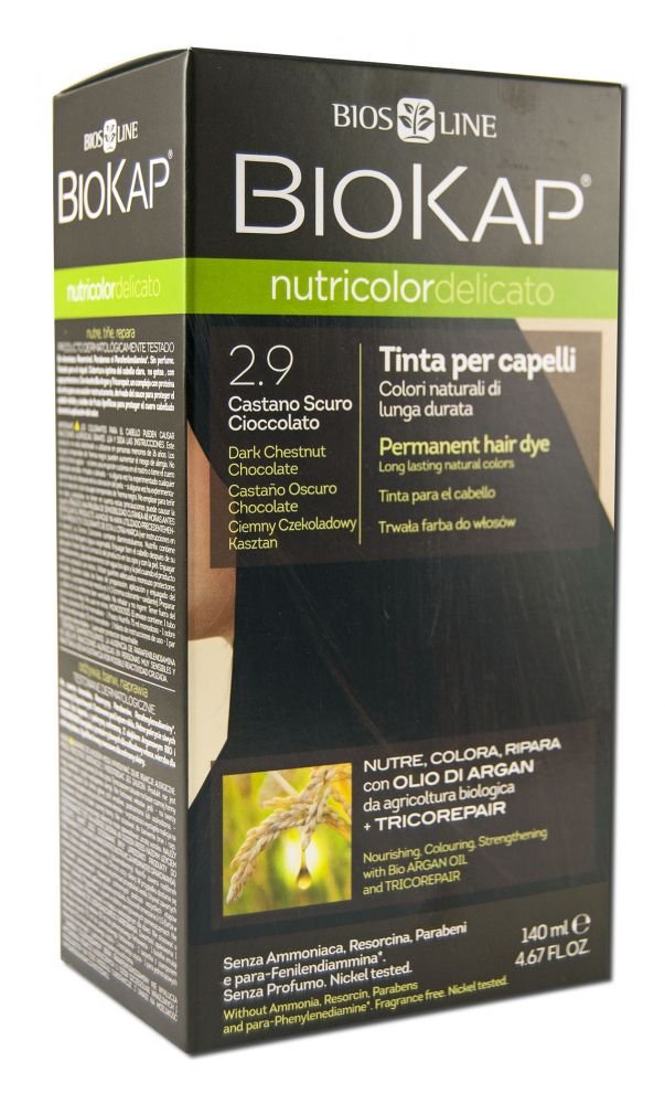 Amazon.com : Biokap Permanent Hair Dye, Natural Brown 4.0, 4.67 Ounce ...