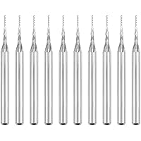 Amazon.com: uxcell 10Pcs 0.7mm Carbide End Mill Engraving Milling ...