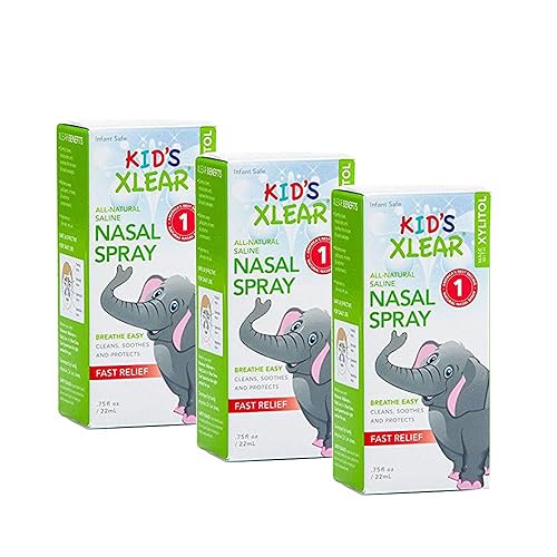 Xlear Kids' Nasal Spray, Natural Saline Nasal Spray for Kids with ...