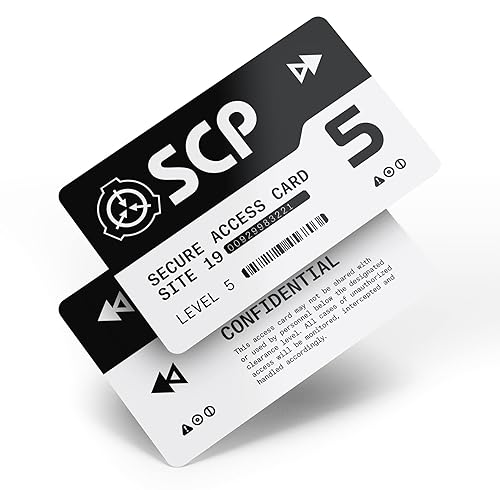 SCP Foundation Programmable NFC Secure Access Cards (Level 5, Black) in ...