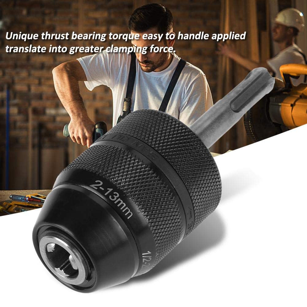SDS Chuck, 2-13mm Professional Heavy Duty Drill Chuck Adapter, Keyless ...