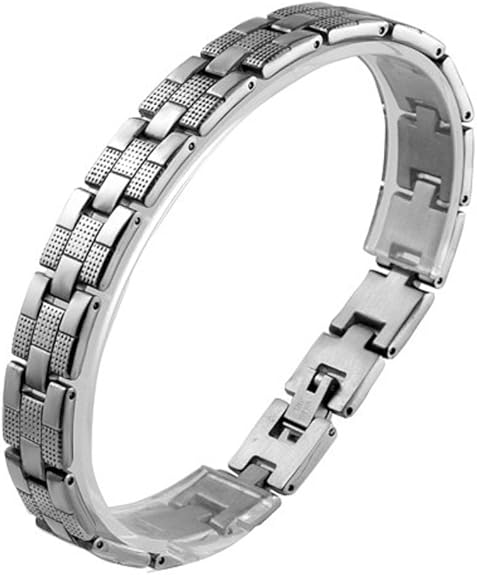 Amazon.com: Men's Stainless Steel Link Bracelet: Jewelry