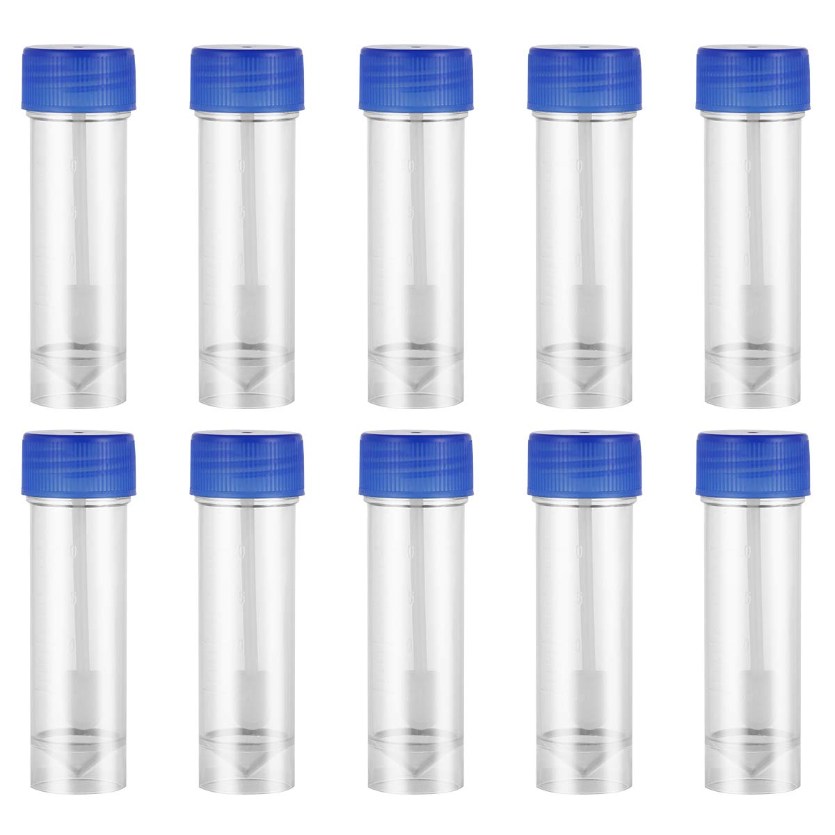 Hemobllo 10PCS Practical Plastic Sample Specimen Stool Cup Sampling ...