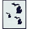 Amazon.com: State of Michigan Stencils - 2 Inch, 3 Inch, and 4 Inch ...