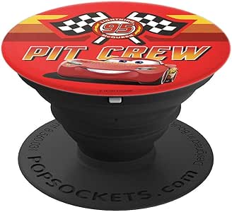 Amazon.com: Disney Pixar Cars Lightning McQueen Pit Crew PopSockets ...