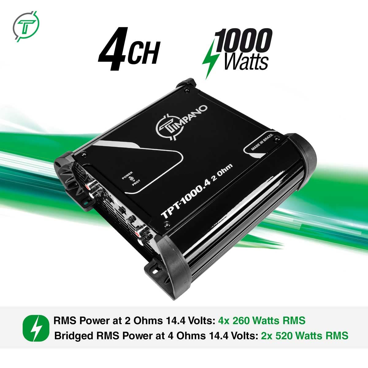 Mua TPT1000.4 Compact 4 Channel Car Audio Amplifier – 4 x 260 Watts at ...