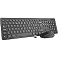 Rii Wireless Keyboard and Mouse Combo RK200, Standard Computer Keyboard ...