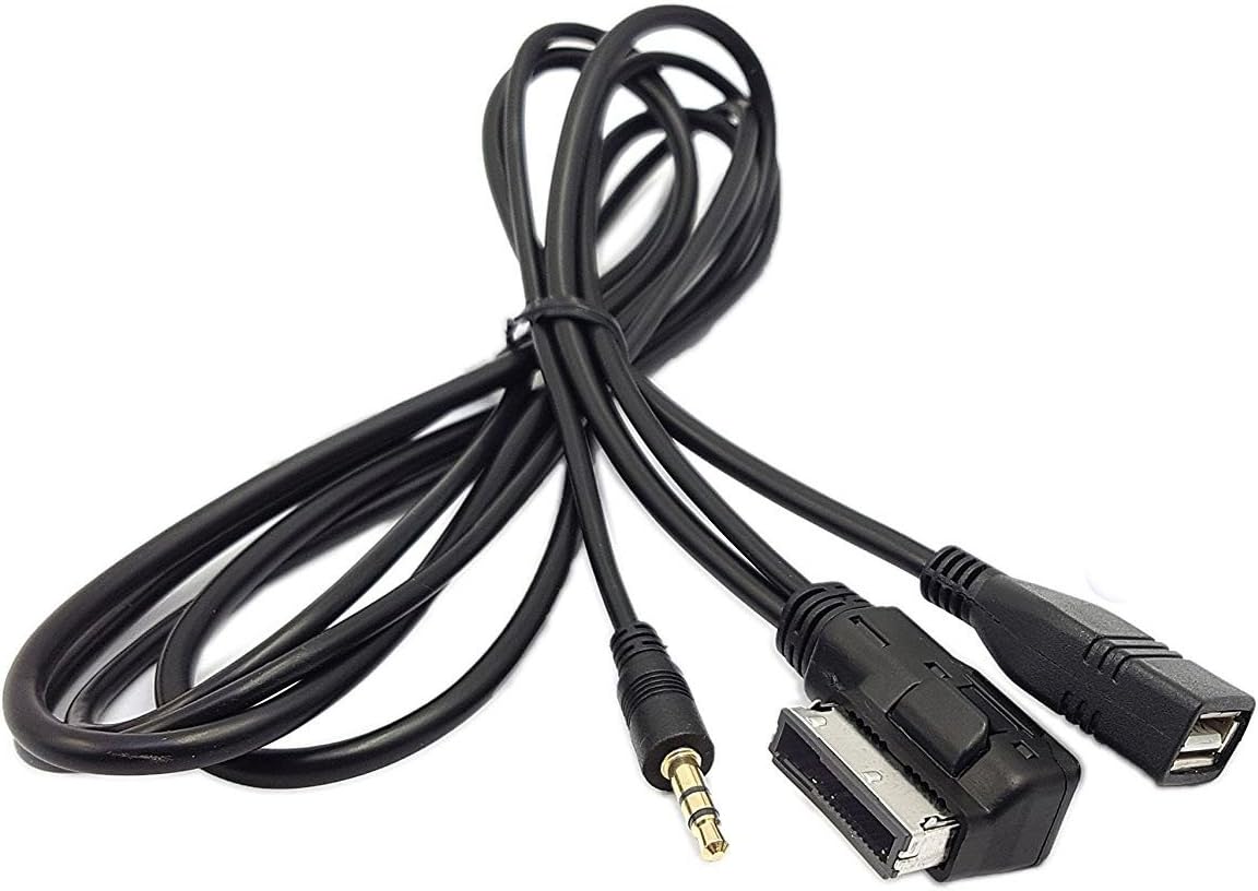 Amazon.com: SinLoon Car Media AMI MDI to Stereo 3.5mm Audio USB Female ...