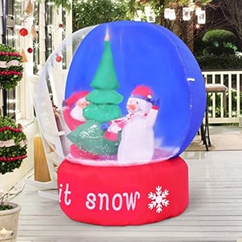 Amazon.com: Gemmy Photorealistic Airblown Inflatable Frozen Snowglobe ...