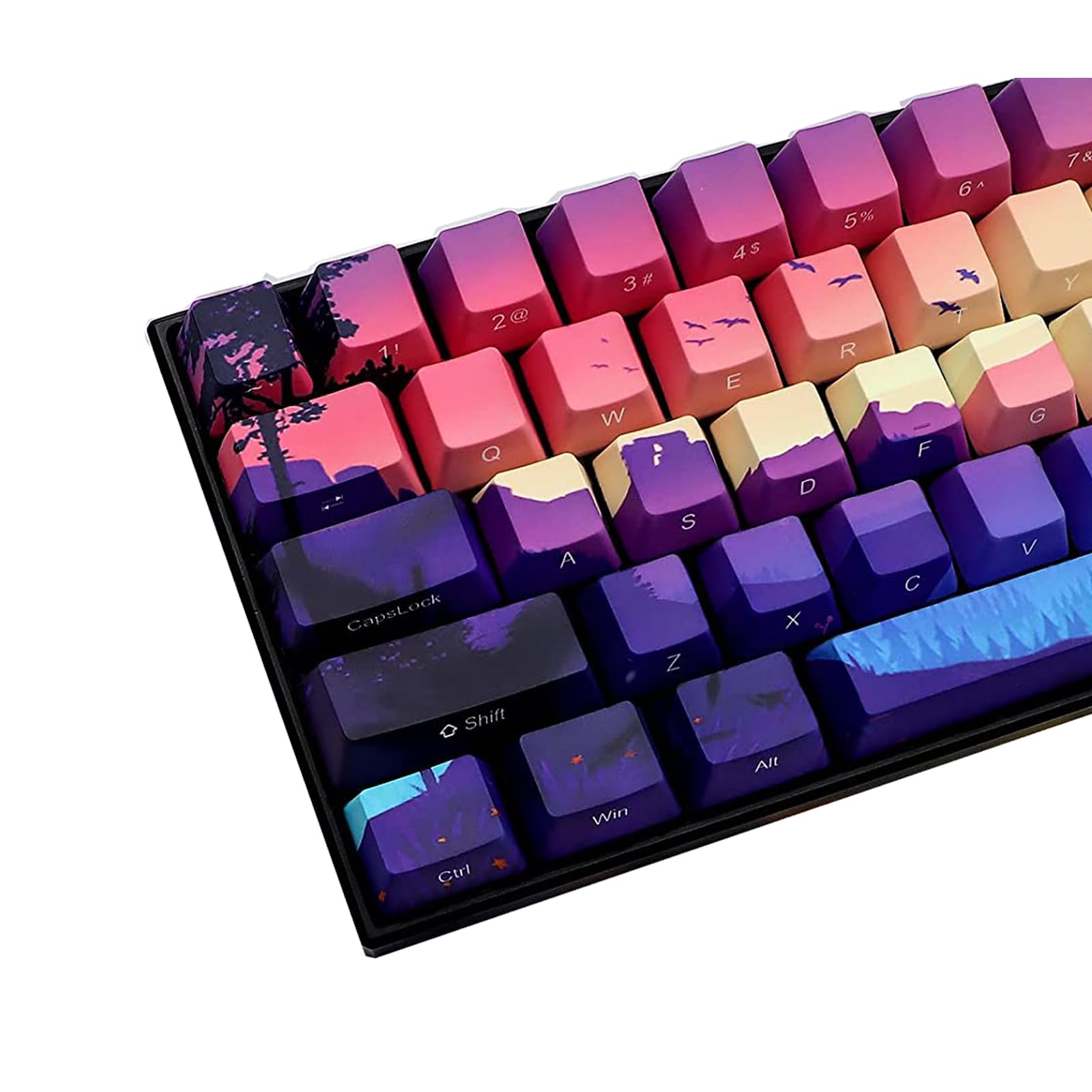 Mua 124 Set Light-Go-Through Custom Keycaps, Double-Shot PBT Cherry ...