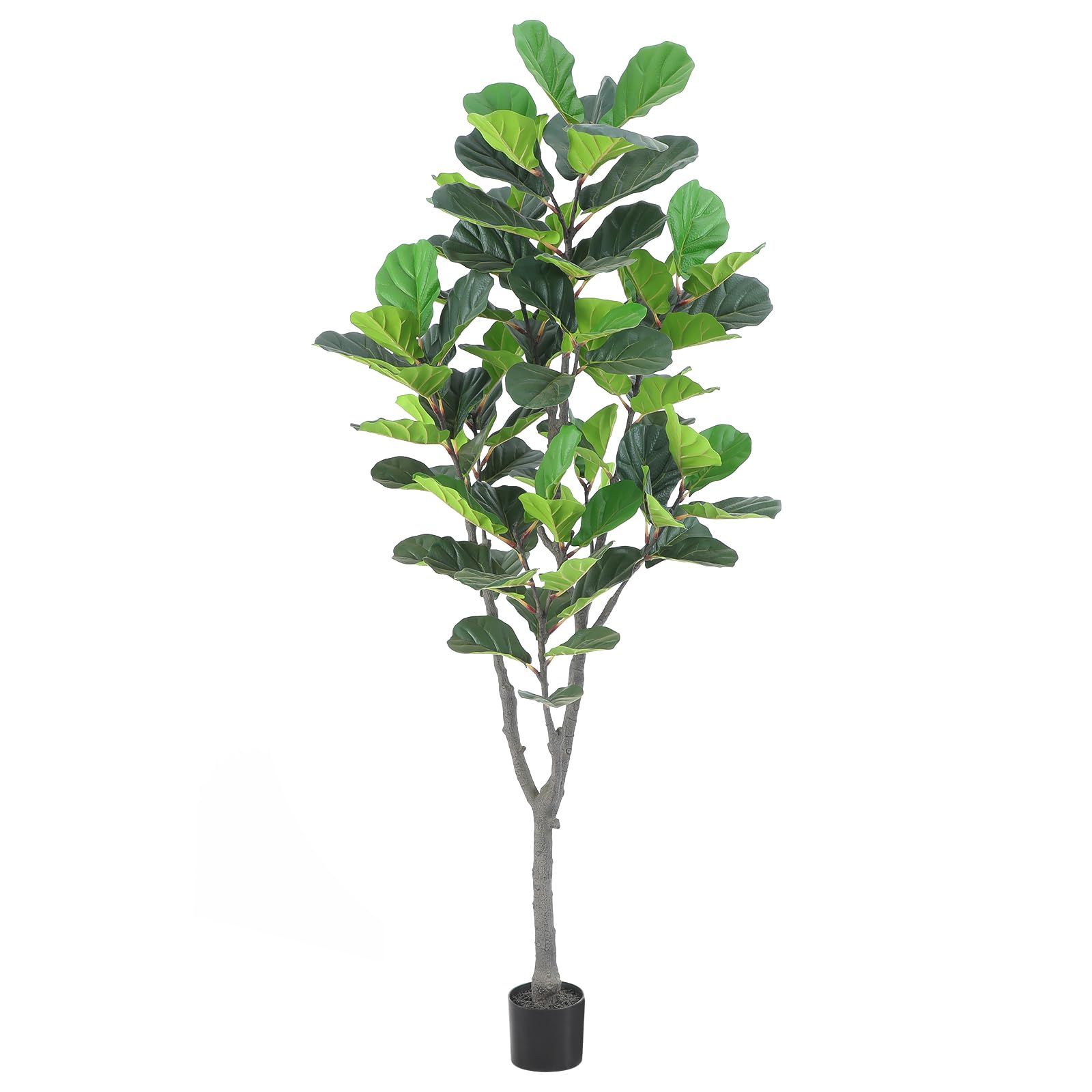 Nafresh Tall Faux Fiddle Leaf Fig Tree?7ft(84in) Potted Artificial ...