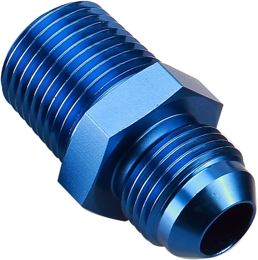 12AN Male Flare To 3 4 NPT Fuel Hose Pipe Fitting Adapters Aluminum 12AN Male Flare To 3 4 NPT Fuel Hose Pipe Fitting Adapters Aluminum