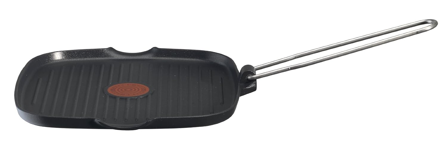 Tefal A1993502 Griddle Pan Folding Handle Non-Induction Black 24 x 24 ...