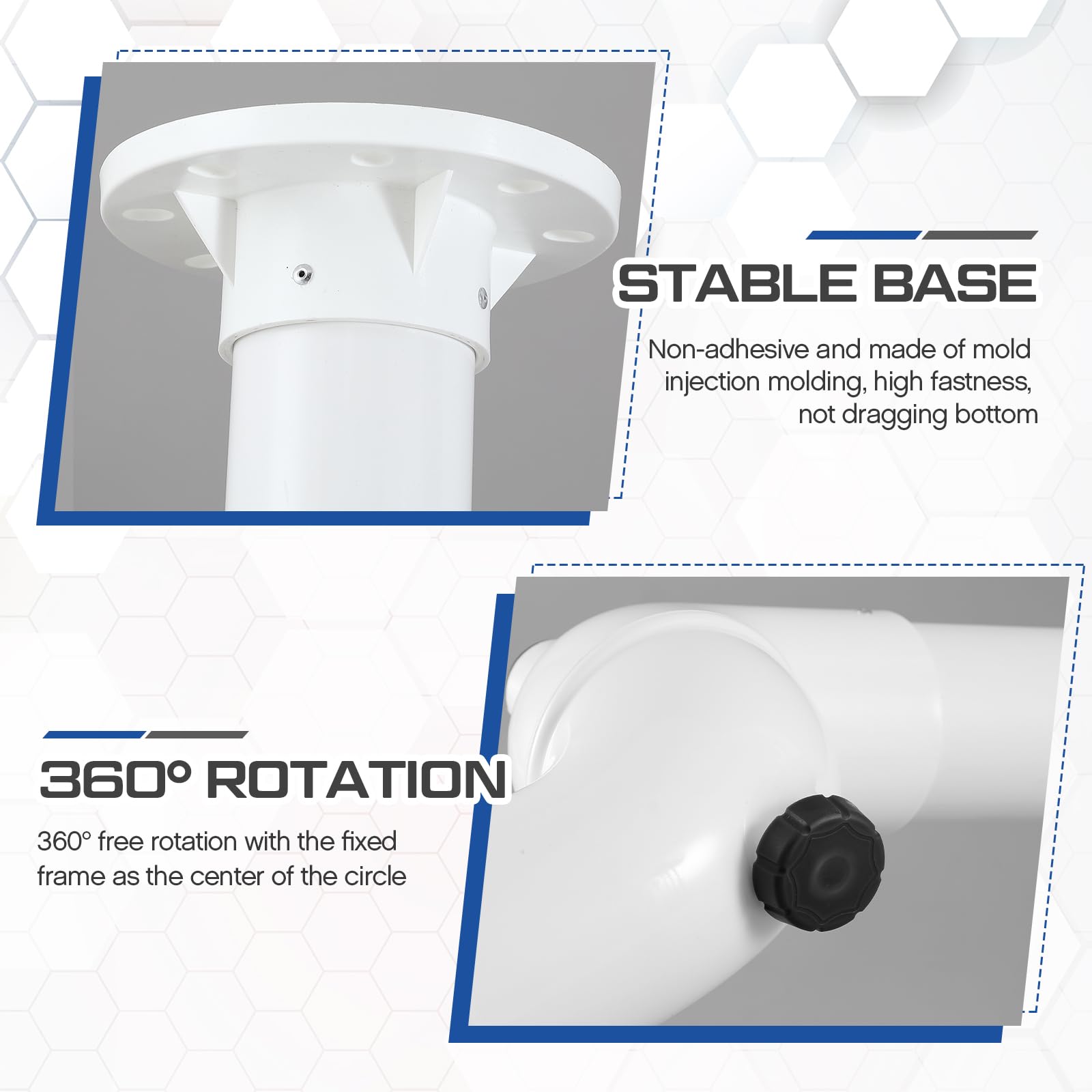 Sumind Lab Exhaust Vent Fume Extractor Arms With 360° Adjustable Pivots ...